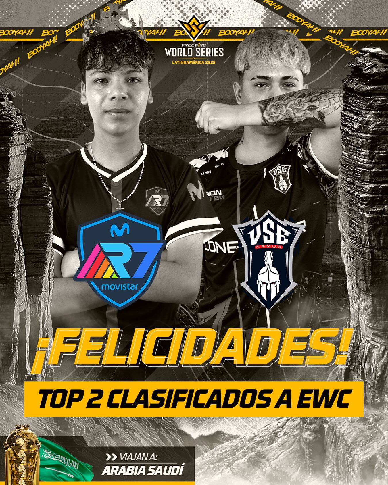 El equipo Movistar R7 pasa al eSports World Cup con Free Fire que se jugará en Arabia Saudita ...